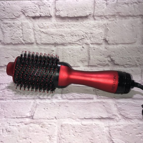 Revlon | Accessories | Revlon Salon Onestep Red Hair Dryer Volumizer ...